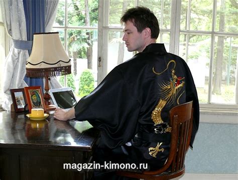 Шелковые халаты в японском стиле Мужские шелковые халаты женские японские халатики Магазин