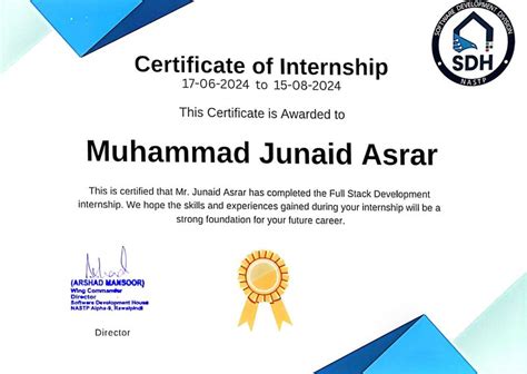 Junaid Asrar On Linkedin Alhumdullilah By The Grace Of Allah Almighty Ive Just Completed A