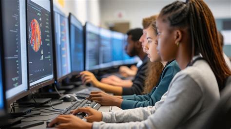 Students Learning Computer Programming Aig41 Premium Ai Generated Image