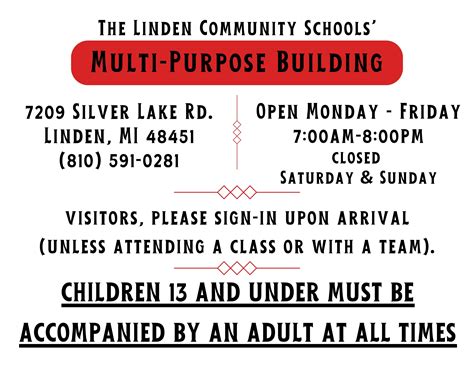 Linden Multi Purpose Building Community Education