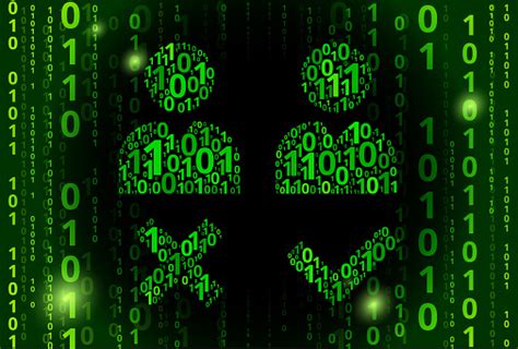 Man Approval Rejection Binary Code Vector Pattern Background Stock