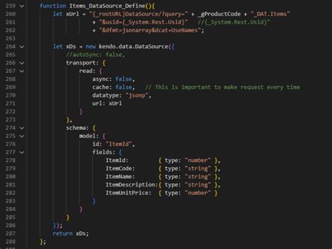 Kendo Grid Control Kendo Datasource Sharperlight