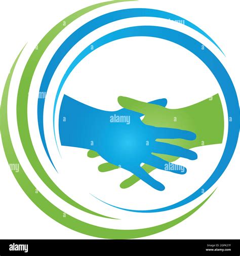 Handshake Two Hands Logo Background Stock Vector Image And Art Alamy