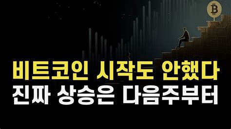 비트코인 진짜 상승은 다음주부터 Youtube