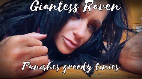 Giantess Raven Punishes Greedy Tinies Mistressravenfd Clips4sale