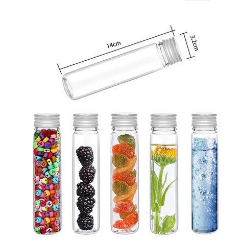 Clear Tubes With Lids