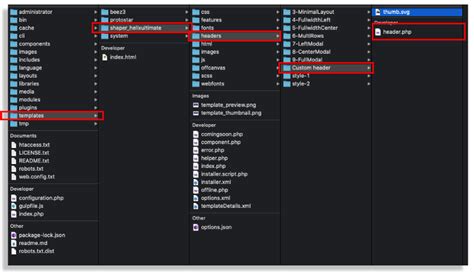 Custom Header Helix Ultimate Documentation Joomshaper