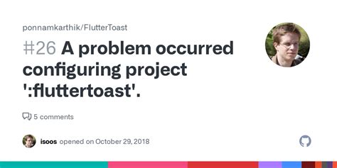 a problem occurred configuring project fluttertoast · issue 26