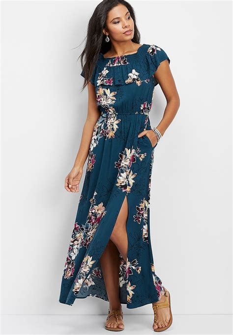 Floral Off The Shoulder Maxi Dress Maurices Maurices Dresses Maxi