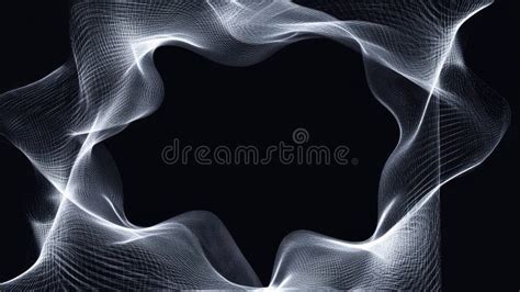 Abstract Blue Neural Network Pattern Wallpaper Stock Illustration