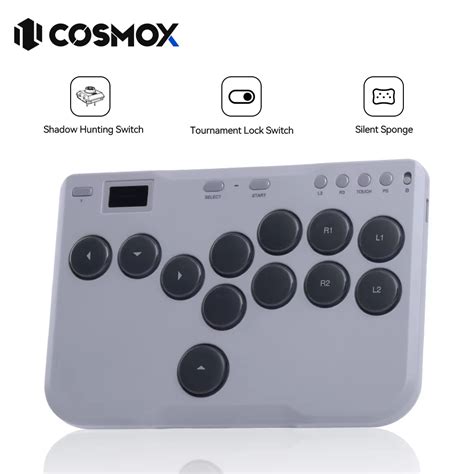 Haute42 Cosmox Leverless Controller Mini Hitbox For Pc Ps4 Ps5 Switch Steam Joystick