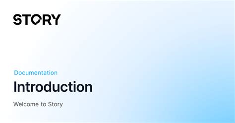 introduction story documentation