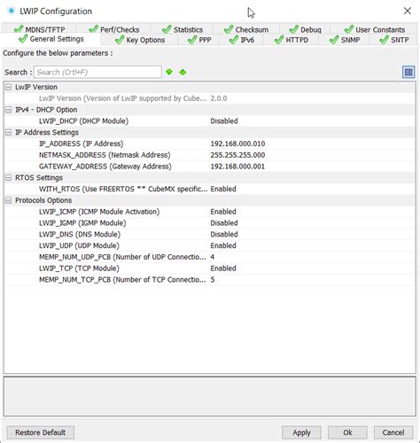 stm32f746 disco lwip freertos configuration in s stmicroelectronics community