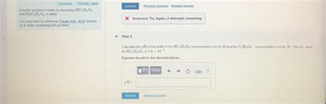 Solved Constants Part A A Buffer Solution Is Made By Chegg Com