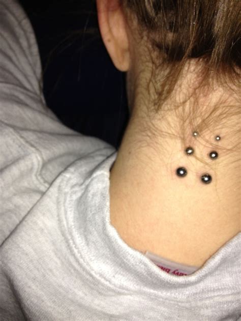 Nape Jacobs Ladder Jacobs Ladder Piercing Piercings Piercing