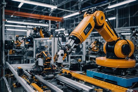Smart Robotics And Digital Twins For Modern Manufacturing Plants Premium Ai Generated Image