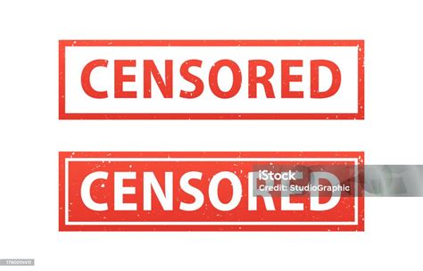 Grunge Rubber Stamp With Word Censored Inside Censor Control Security