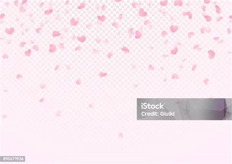 심 혼 모양 색종이 꽃 꽃잎 발렌타인 또는 여자 하루에 대 한 투명 한 배경에 고립 하트 모양에 대한 스톡 벡터 아트 및 기타 이미지 하트 모양 떨어짐 꽃잎 Istock