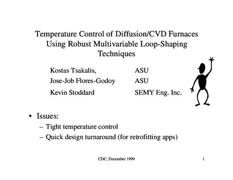 Pdf Temperature Control Of Diffusioncvd Furnaces Using Robust Multivariable Loop Shaping