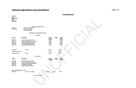 Unofficial Transcript How To View Your Unofficial Transcripts North