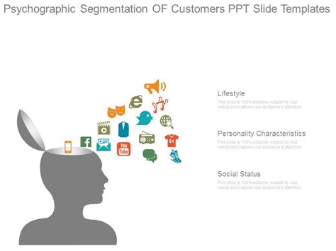 Psychographic Segmentation Of Customers Ppt Slide Templates