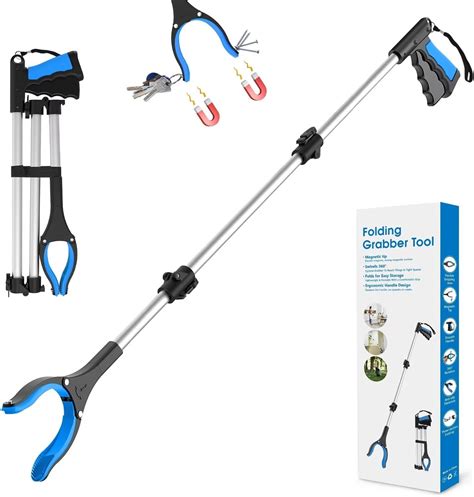 Agesage 43 Grabber Reacher Tool Foldable Reacher Grabber Pickup Tool With 360