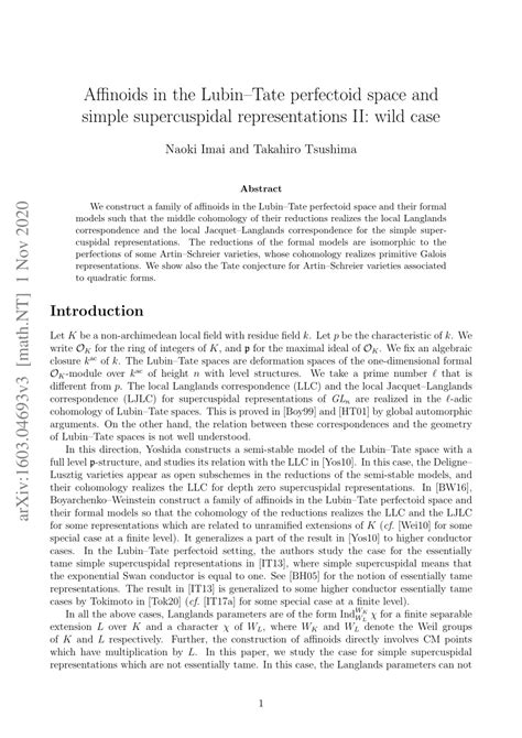 Pdf Affinoids In The Lubin Tate Perfectoid Space And Simple