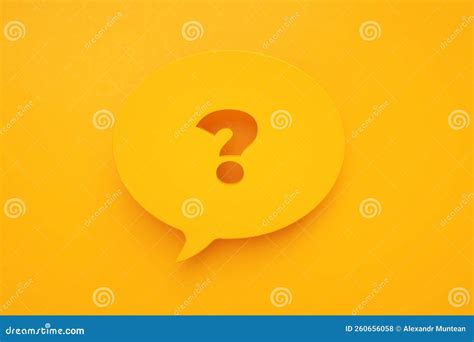 Question Mark Symbol Stock Illustration Illustration Of Rendering