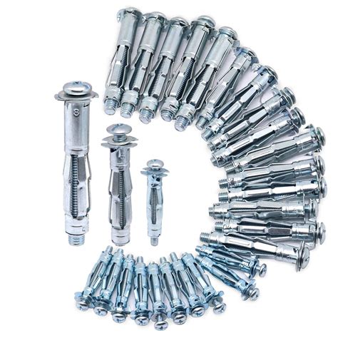 Benliudh Hollow Wall Anchors With Screws Heavy Duty Carbon Steel Zinc Plated Molly Bolts Wall
