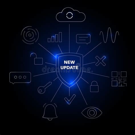 system update concept stock vector illustration of security 341709563