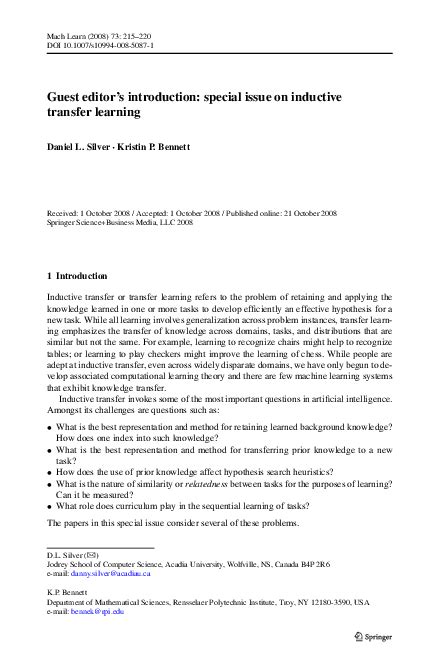 Pdf Guest Editors Introduction Special Issue On Inductive Logic