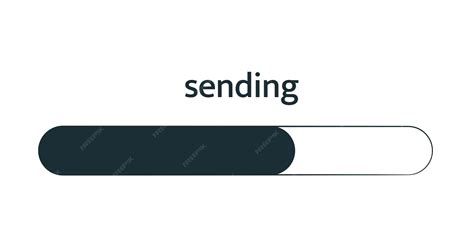 Premium Vector Sending Progress Bar Design Vector Illustration Eps