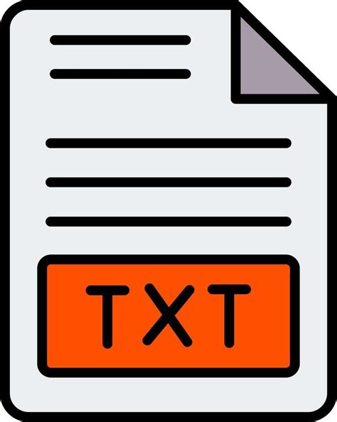 Text File Line Filled Icon 43320257 Vector Art At Vecteezy