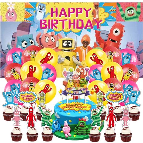 Yo Gabba Gabba Latex Balloons Party Supplies Decorations Kit Birthday
