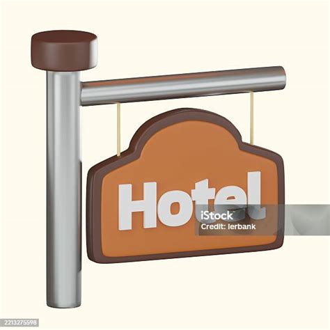 3d Rrender 여행 및 관광 디자인 프로젝트를위한 호텔 간판 아이콘 그림 3차원 형태에 대한 스톡 사진 및 기타 이미지 3차원 형태 널판지 단일 객체 Istock