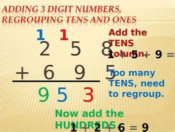 Adding And Subtracting 3 Digit Numbers With Regrouping By Richard Donnell
