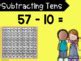 Google Slides Subtracting Tens Distance Learning By MadeForFirstGrade