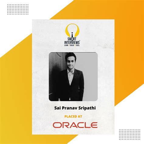 Smart Interviews On Linkedin Smartinterviews Placements Smartcoder Oracle Sde Alumni