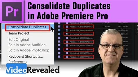 Consolidate Duplicates In Adobe Premiere Pro Cc Premiere Pro Cc
