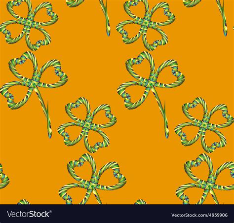 Clover Pattern Royalty Free Vector Image VectorStock