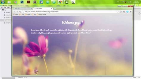 Responsive Full Background Image Using Css3 Youtube
