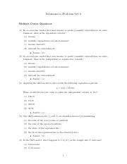 Problem Set 2 Solutions Pdf Solutions To Problem Set 2 Multiple Choice Questions 1 In An