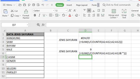 Starter Kit Rumus Excel Dalam Menjumlahkan Data Unik