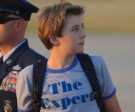 The Expert T Shirt Sells Out At J Crew After Barron Trump Wears It
