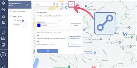 How Do I Create A Path Between Points On The Map Locatify
