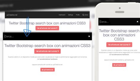 Twitter Bootstrap Search Box Responsive Con Animazioni Css3 Upcreative