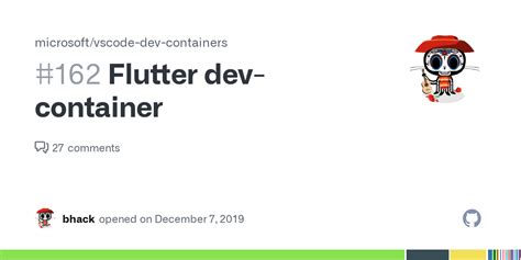 Flutter Dev Container Issue Microsoft Vscode Dev Containers GitHub