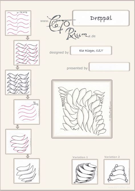 Dreppal Tangle Pattern