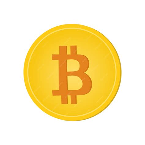 Premium Vector Golden Bitcoin Cryptocurrency Illustration On White