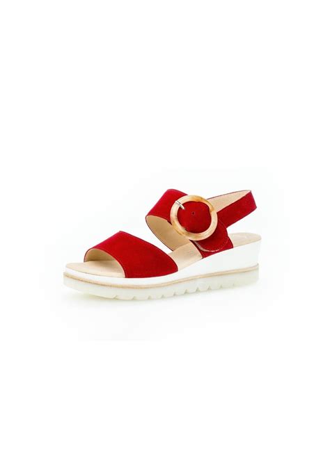 Gabor Sandaler M Kilehæl Red Rød Pre Owned Zalando Dk